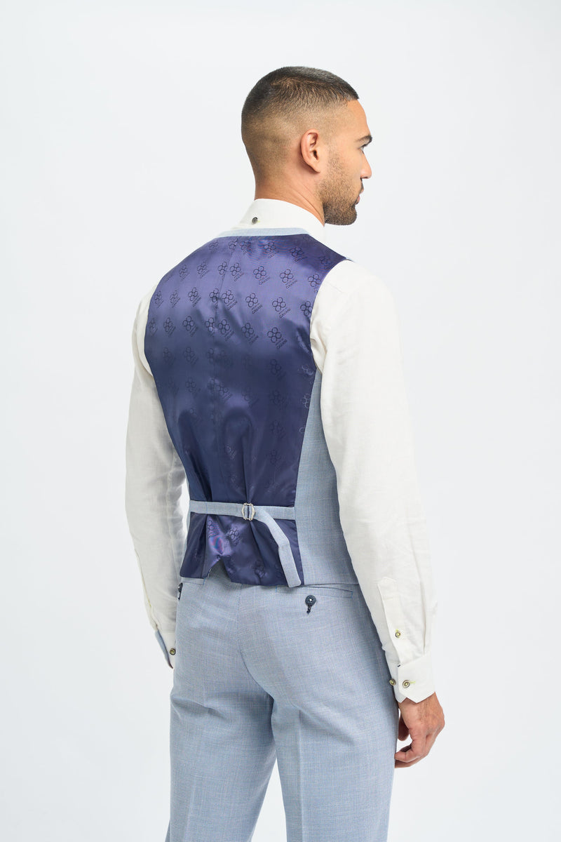Miami Waistcoat - Sky Blue – BROKEN